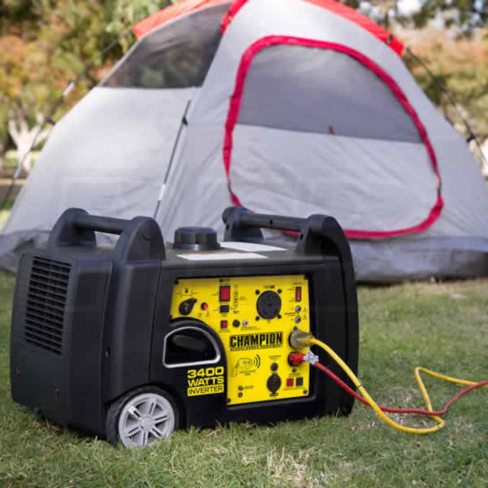 Champion 100263 - 3100 Watt Dual Fuel Electric Start Inverter Generator ...