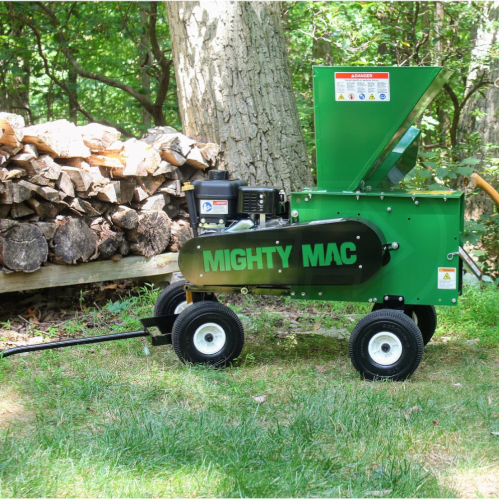Mighty Mac (3.5") 250cc Tow-Behind Chipper Shredder w/ Briggs ...