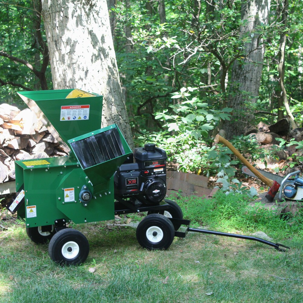 Mighty Mac (3.5") 250cc Tow-Behind Chipper Shredder w/ Electric Start ...