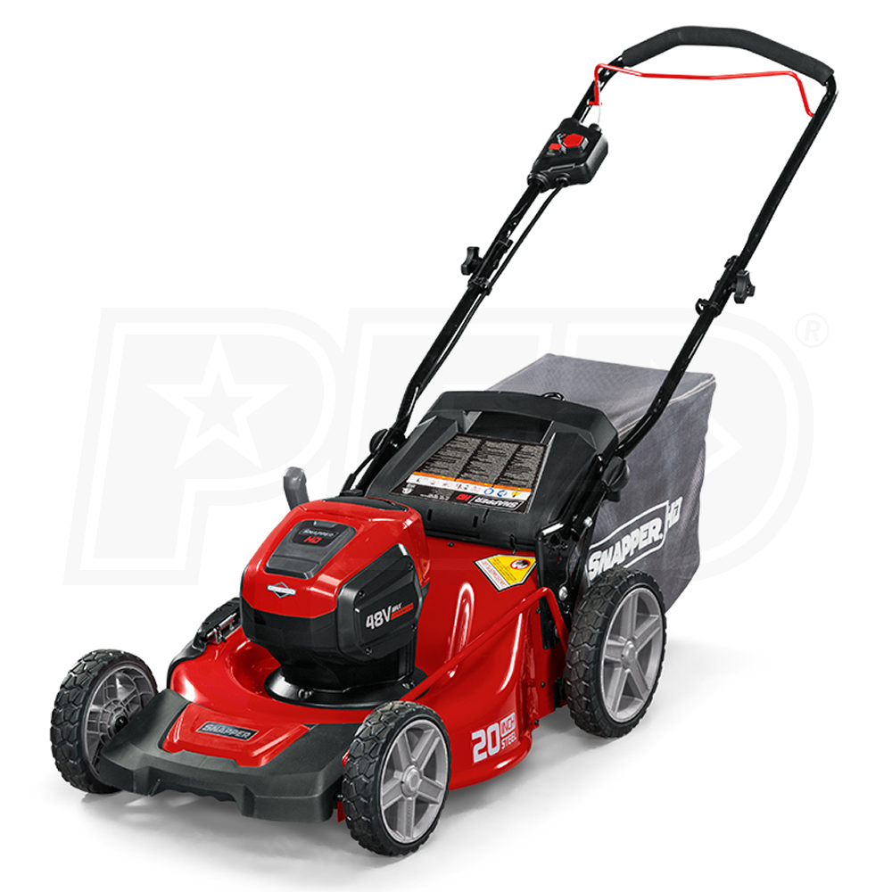 Snapper HD (20") 48-Volt Lithium-Ion Cordless Push Lawn Mower (Battery ...