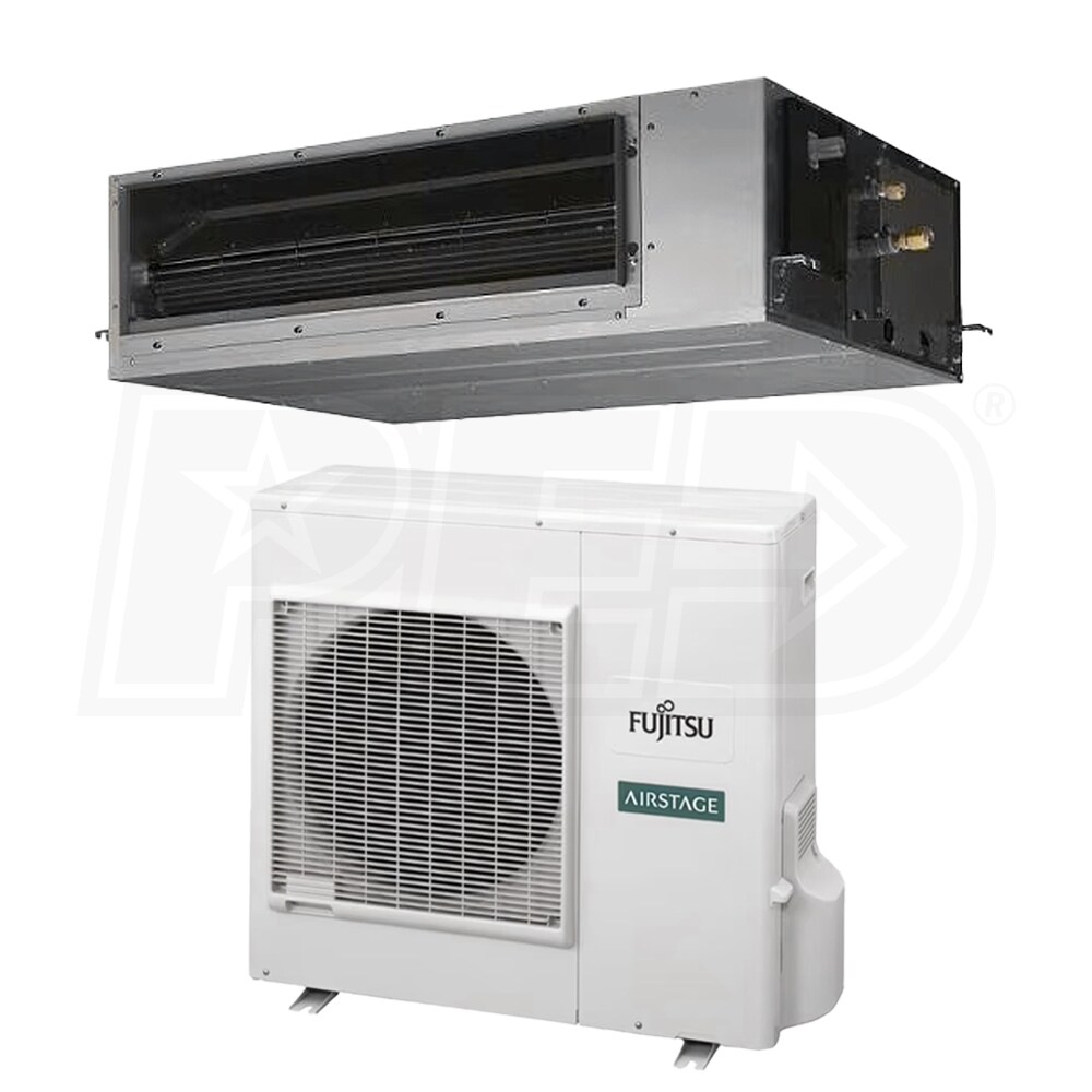 Fujitsu - 24k BTU Cooling + Heating - Mid-Static Concealed Duct Air ...