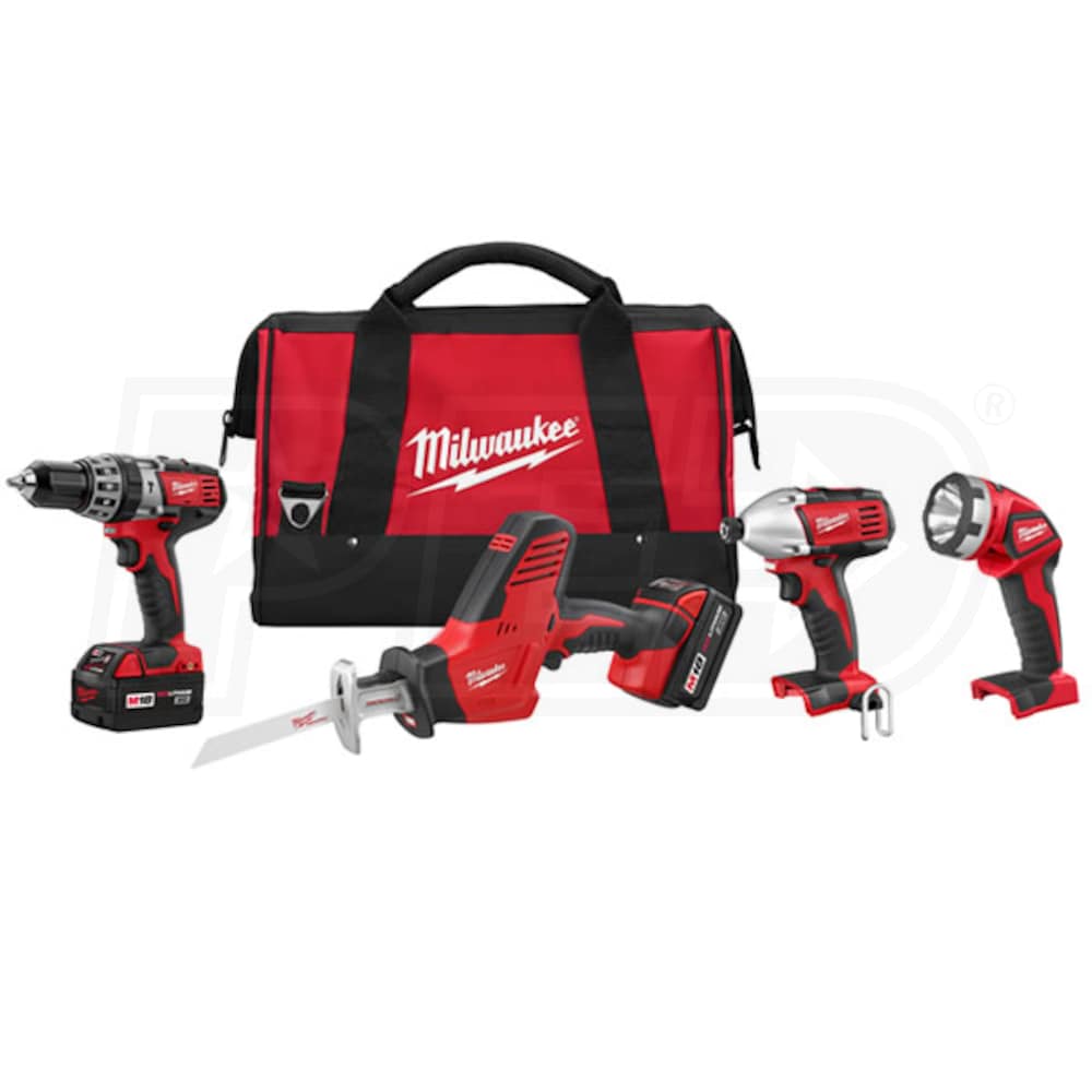 Milwaukee 2695-24 - M18™ Lithium-Ion 4-Tool Combo Kit | Milwaukee 2695-24