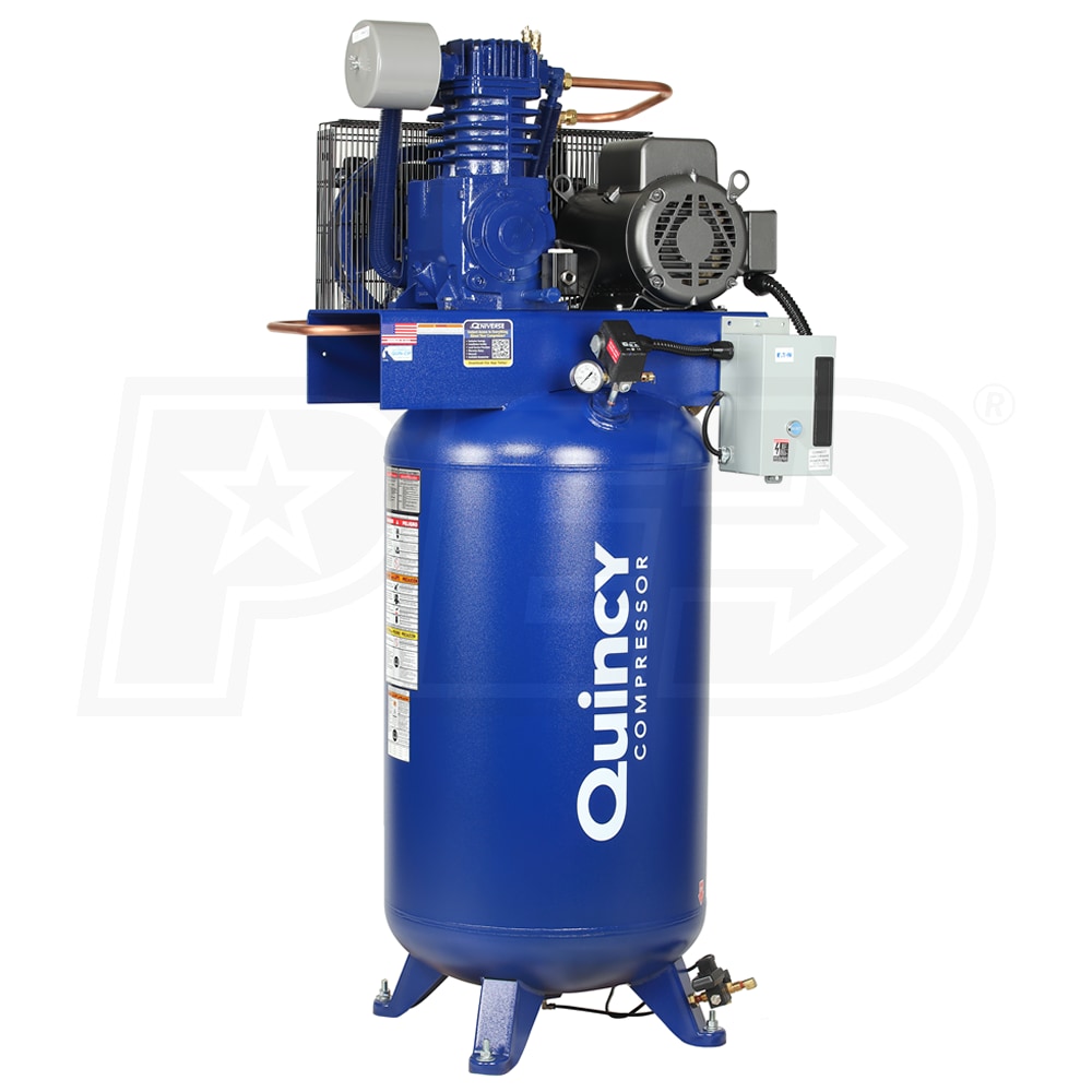 Quincy QT MAX 7.5-HP 80-Gallon Two-Stage Air Compressor (230V 1-Phase ...