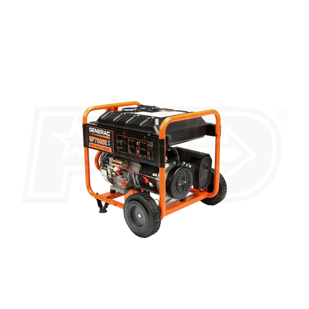 Generac 5943 - GP7500E 7500 Watt Electric Start Portable Generator ...