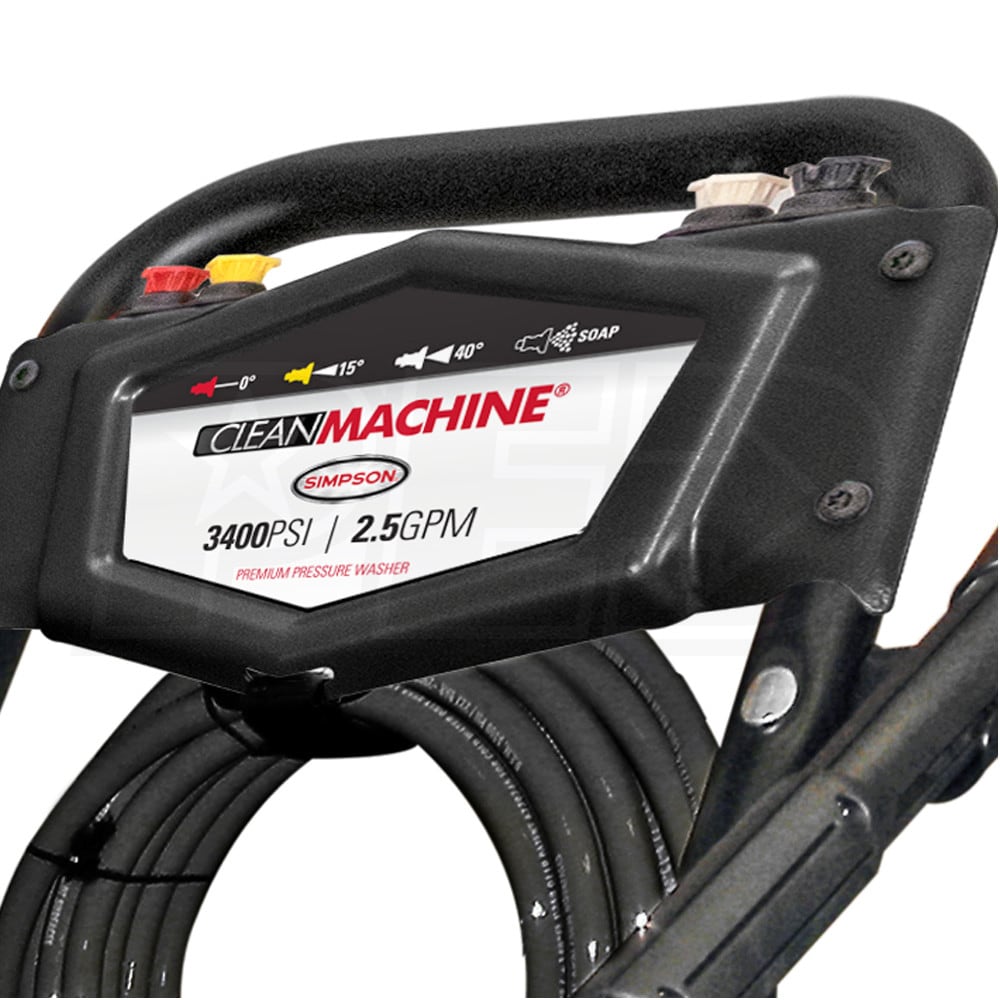 Simpson Clean Machine CM61083 3400 PSI (Gas - Cold Water) Pressure ...