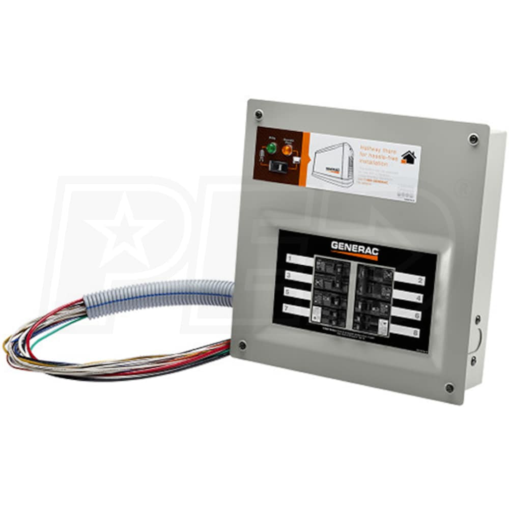 Generac 9854 - 50-Amp HomeLink™ Upgradeable Pre-Wired Manual Transfer ...