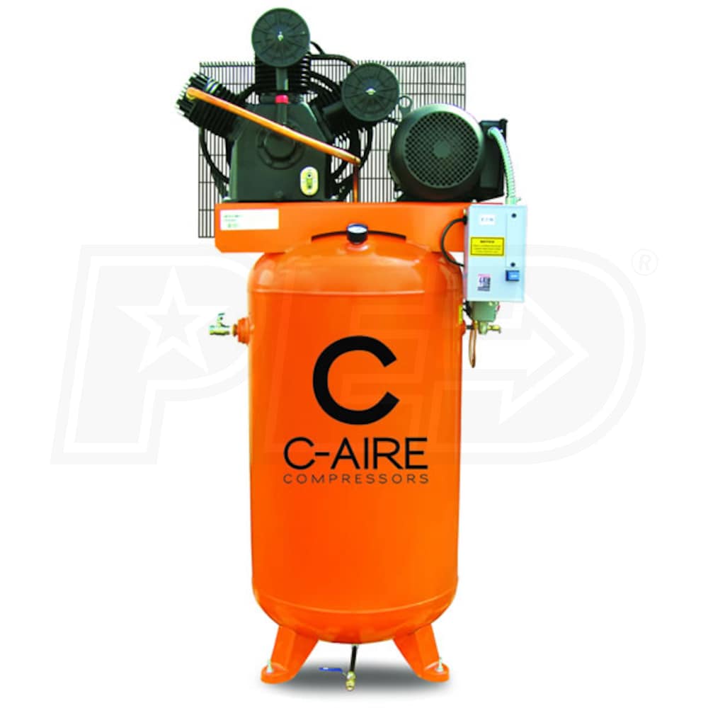 C-Aire 7.5-HP 80-Gallon Two Stage Air Compressor (208-230V 1-Phase) | C ...