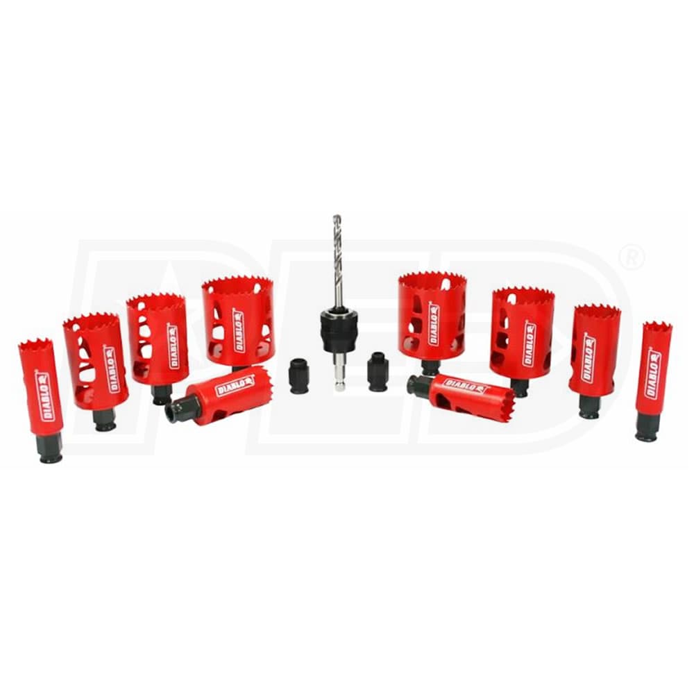 Diablo Tools - General Purpose Bi-Metal Hole Saw Set - 14 Piece Set ...