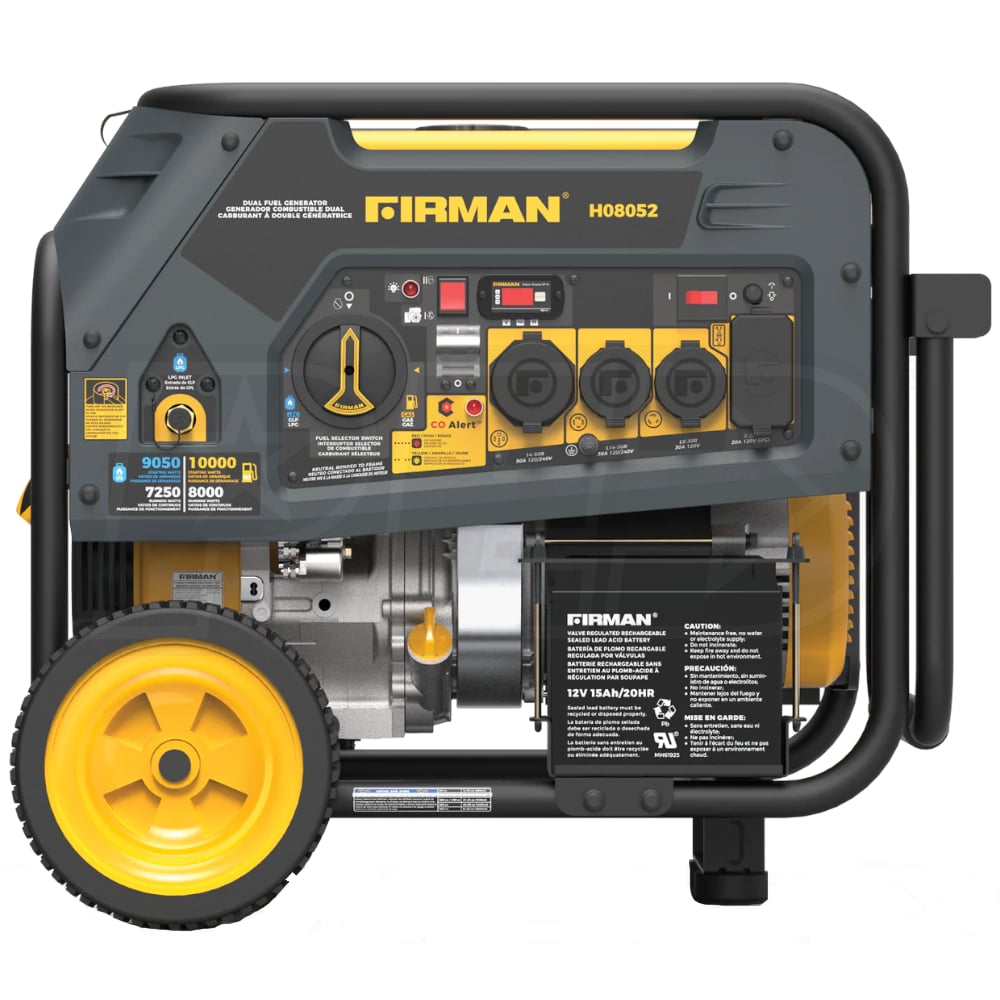 Firman H08052 - Hybrid Series 8000 Watt Electric Start Dual Fuel ...