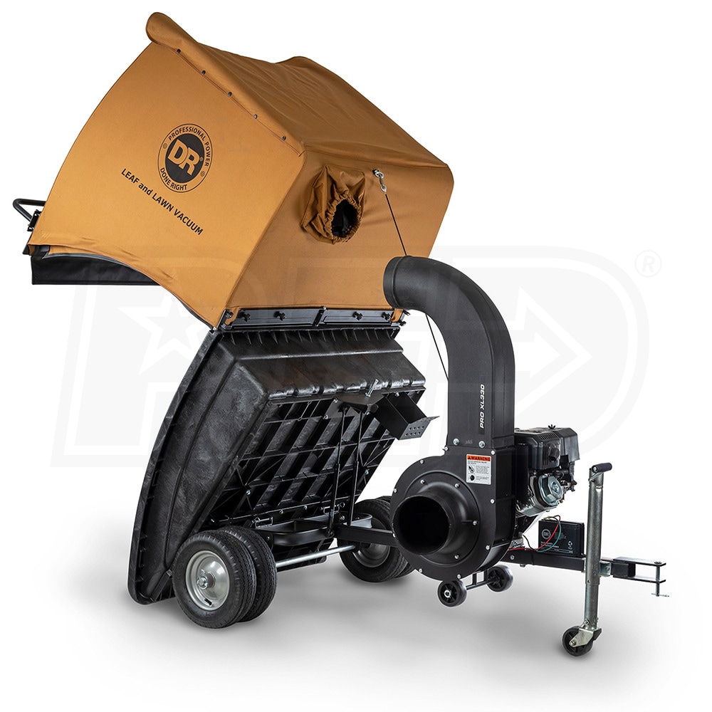 DR PRO XL 330 11.7HP Leaf & Lawn Tow-Behind Vacuum w/ Electric Start ...