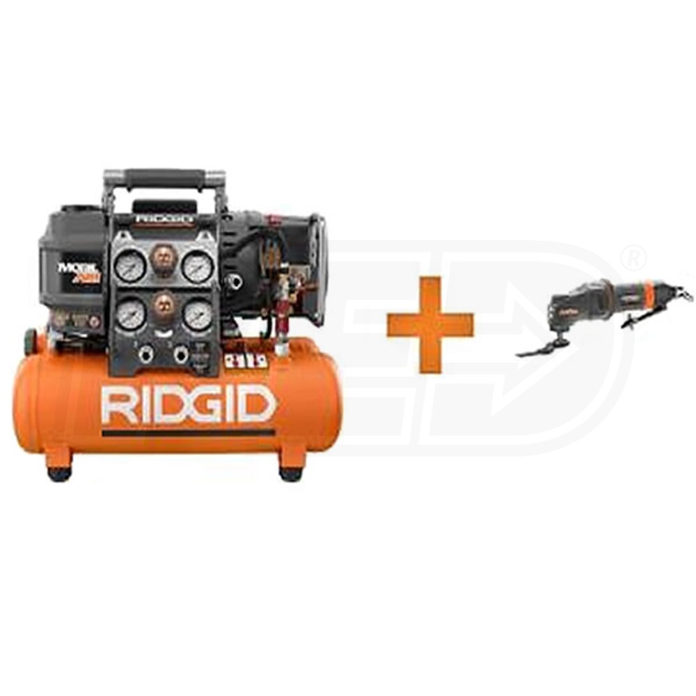 Ridgid Tri-Stack 5-Gallon Compressor and Pneumatic JobMax Combo Kit ...