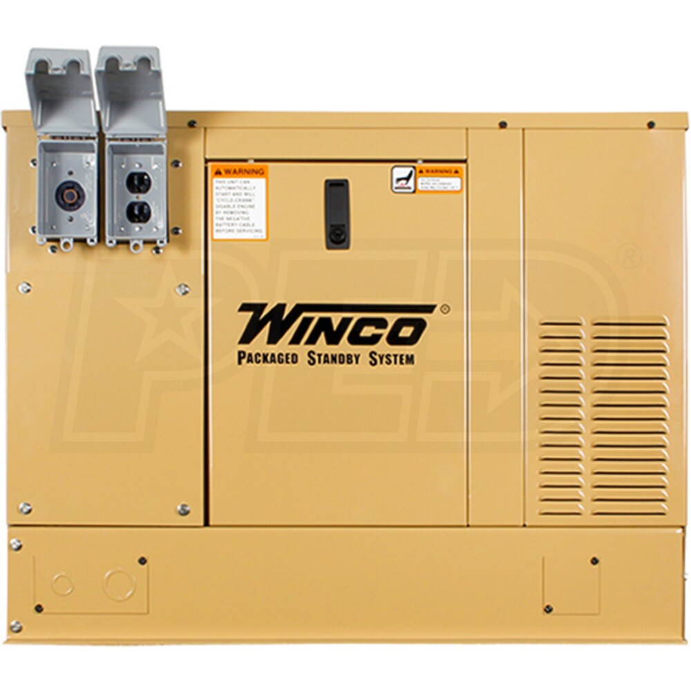 Winco ULPSS8B2WS/F - 8kW Standby Generator for Off Grid Applications, w ...