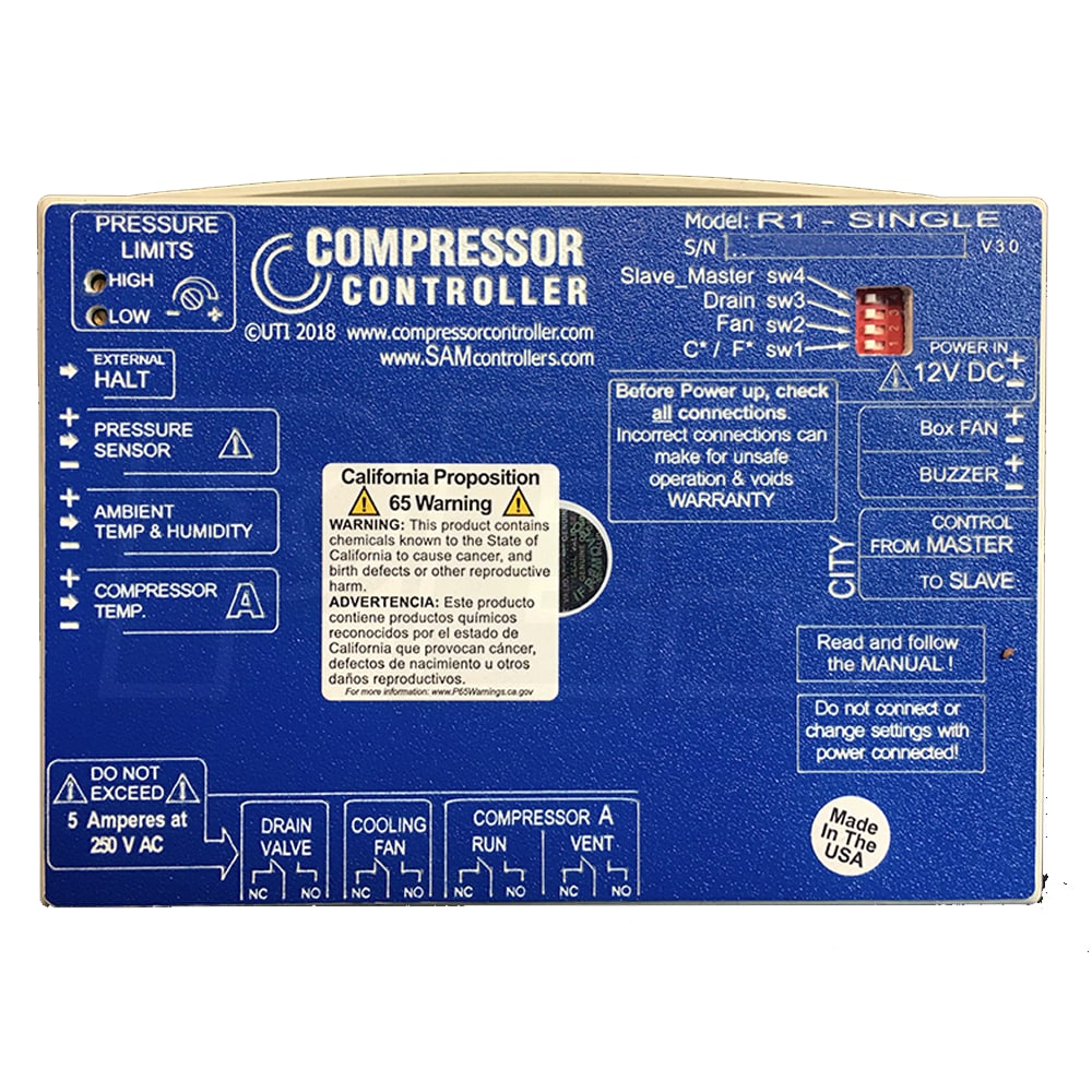R1 CCR100 Compressor Controller For Single Stage & 2-Stage Air ...