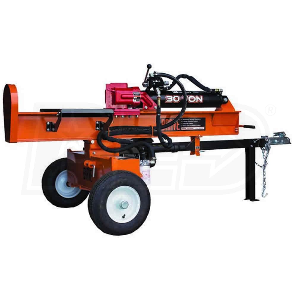 Brave 30-Ton Horizontal / Vertical Gas Log Splitter w/ Honda 189cc ...