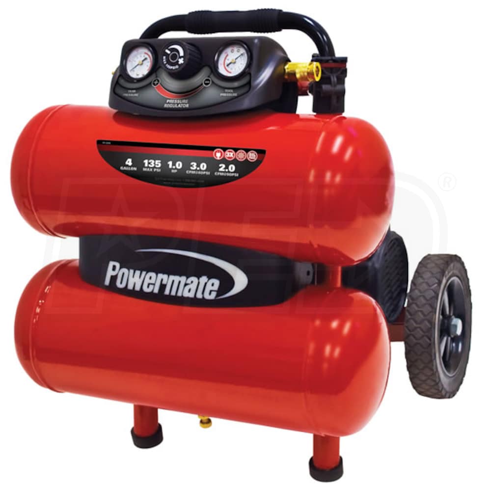 Powermate Vx 1-HP 4-Gallon Dolly-Style Air Compressor | Powermate ...