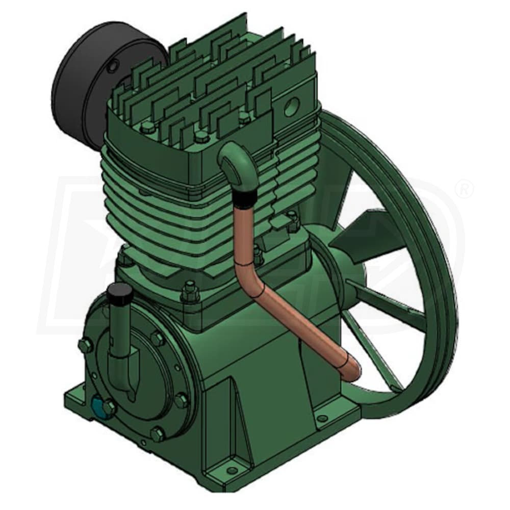 FS-Curtis (CT10) 10-HP 120-Gallon Two-Stage Air Compressor (230V 3 ...