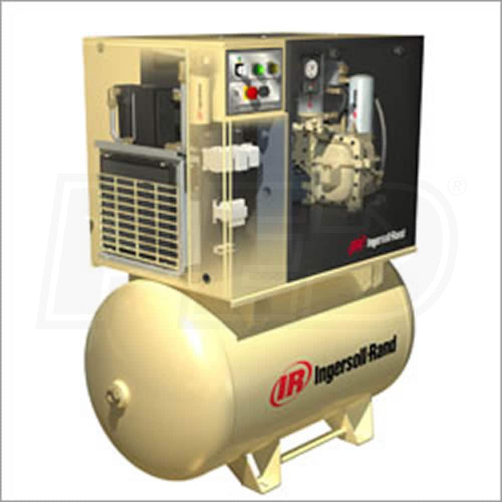 Ingersoll Rand 10-HP 80-Gallon Rotary Screw Air Compressor (230V 3 ...