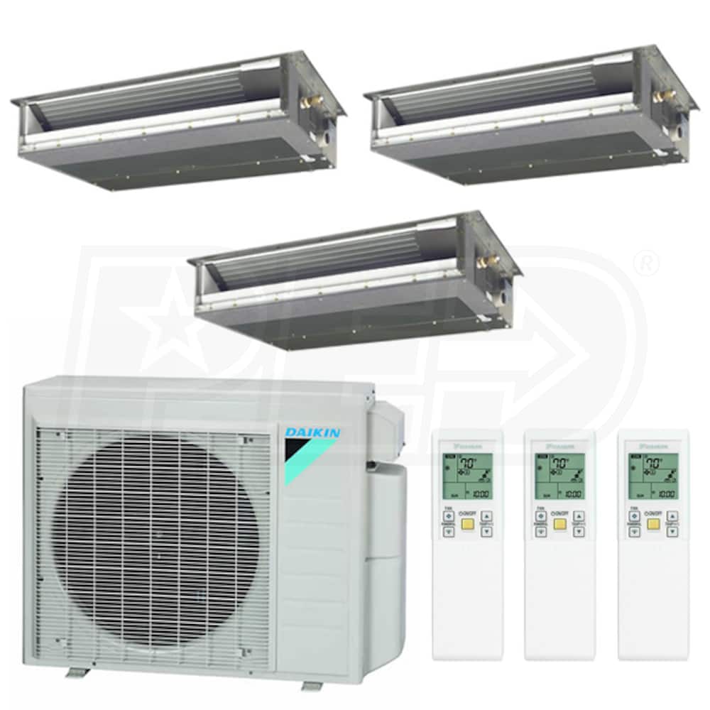 Daikin MXS Concealed Duct 3-Zone System - 48,000 BTU Outdoor - 15k ...