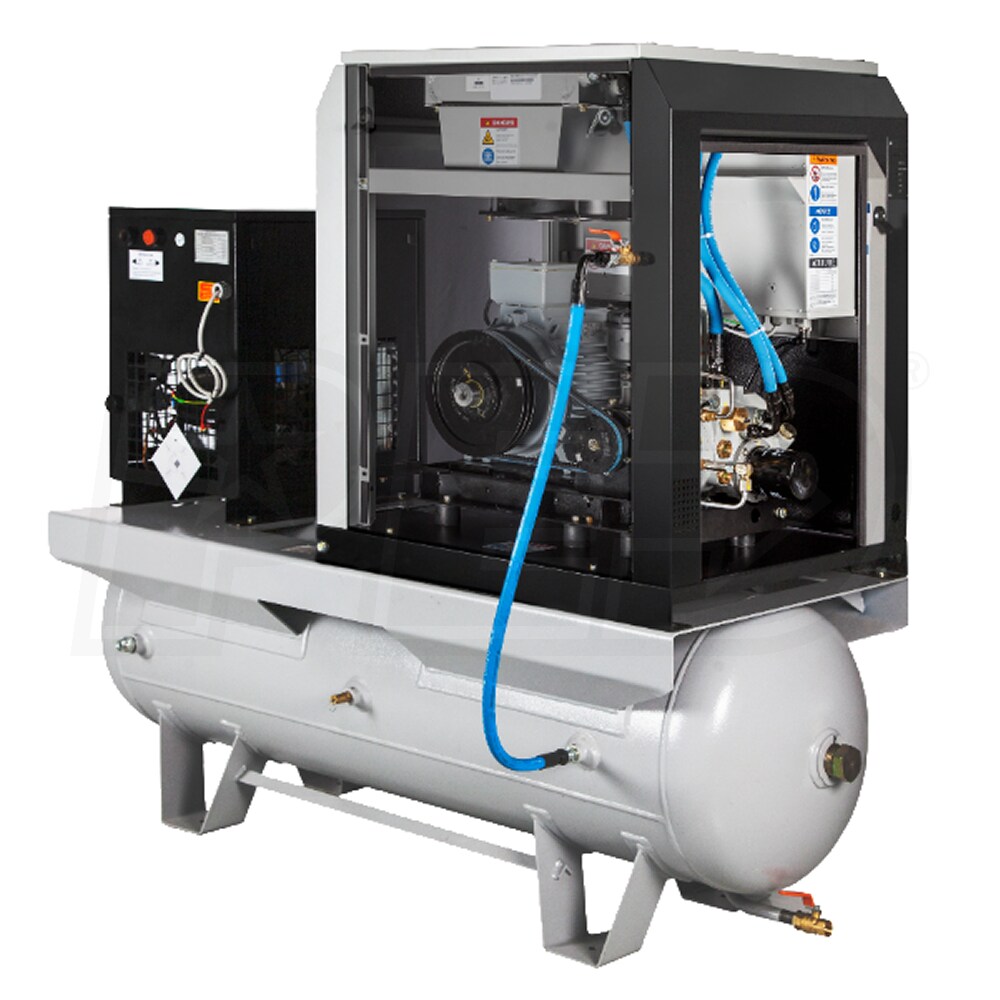ELGi EN Series 15-HP 120-Gallon Rotary Screw Air Compressor w/ Dryer ...