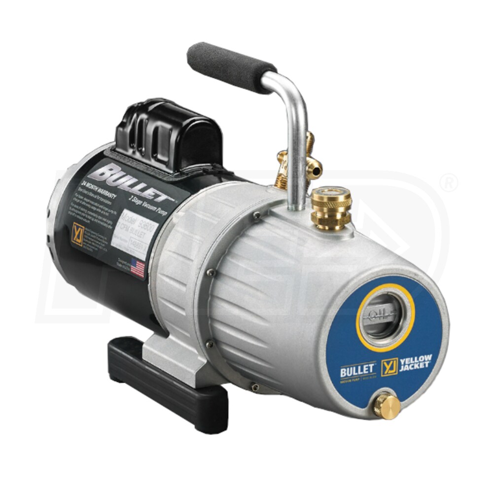 Yellow Jacket BULLET™ - Vacuum Pump - 7 CFM - 115V - Single Phase ...