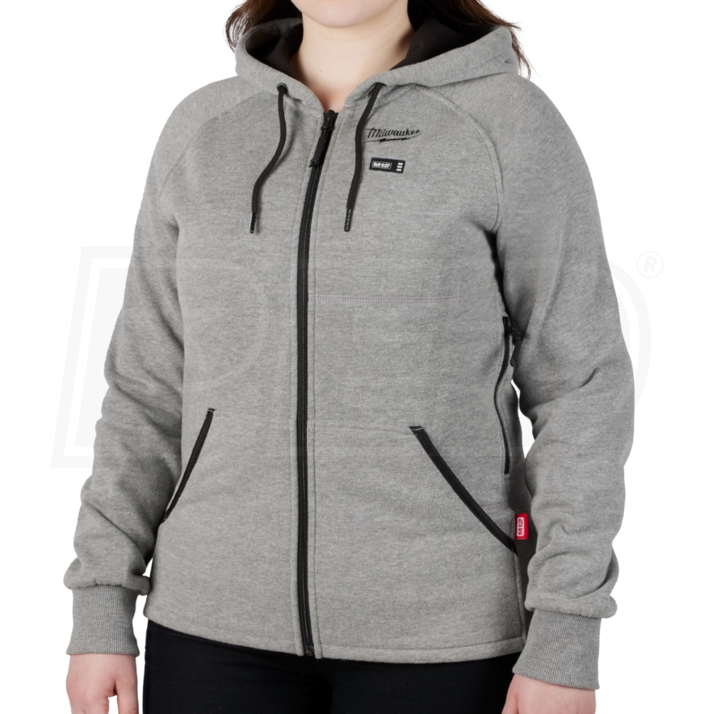 Milwaukee 336G-21L - M12™ Women's Heated Hoodie Kit - LG - Gray ...