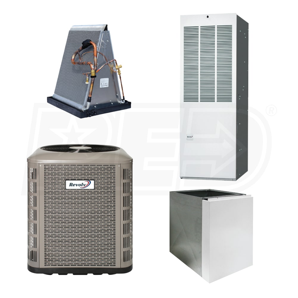 Revolv - 4.0 Ton Cooling - 72k BTU/Hr Heating - Air Conditioner + Gas ...
