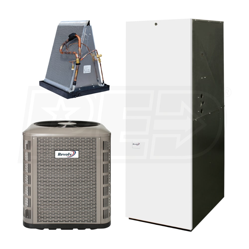 Revolv - 2.0 Ton Cooling - 57k BTU/Hr Heating - Heat Pump + Electric ...
