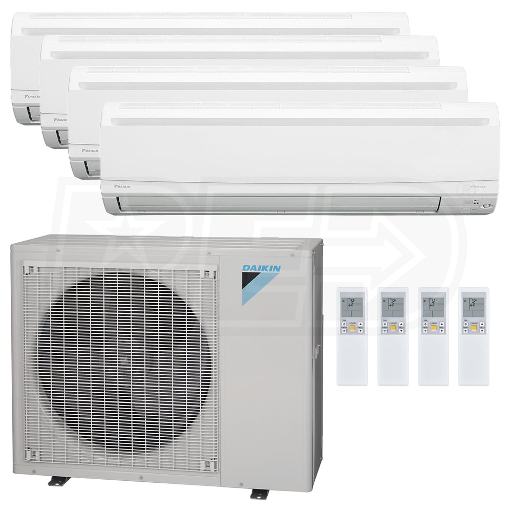 Daikin MXS Wall Mounted 4-Zone System - 48,000 BTU Outdoor - 7k + 7k ...