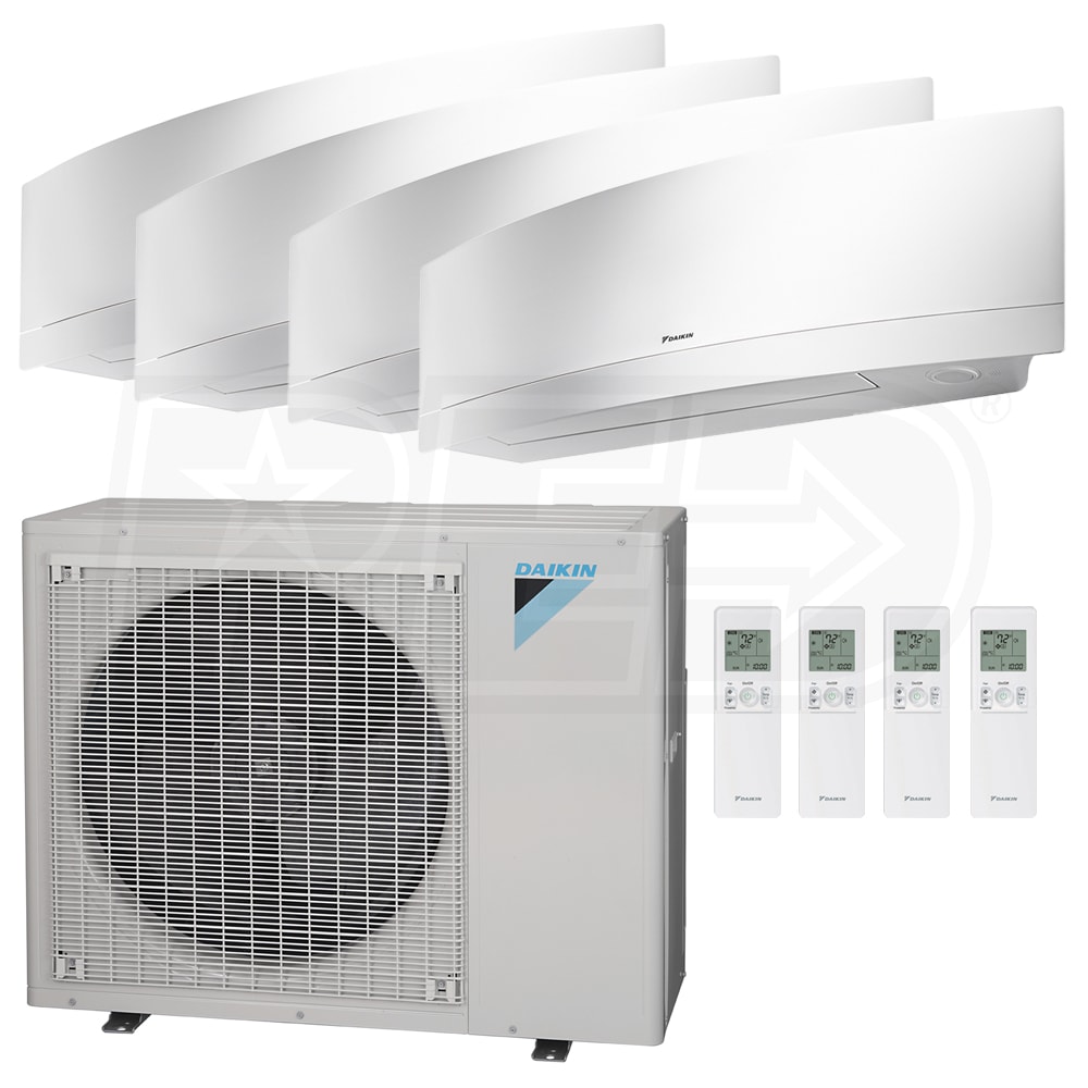 Daikin MXS Wall Mounted 4-Zone System - 48,000 BTU Outdoor - 12k + 12k ...