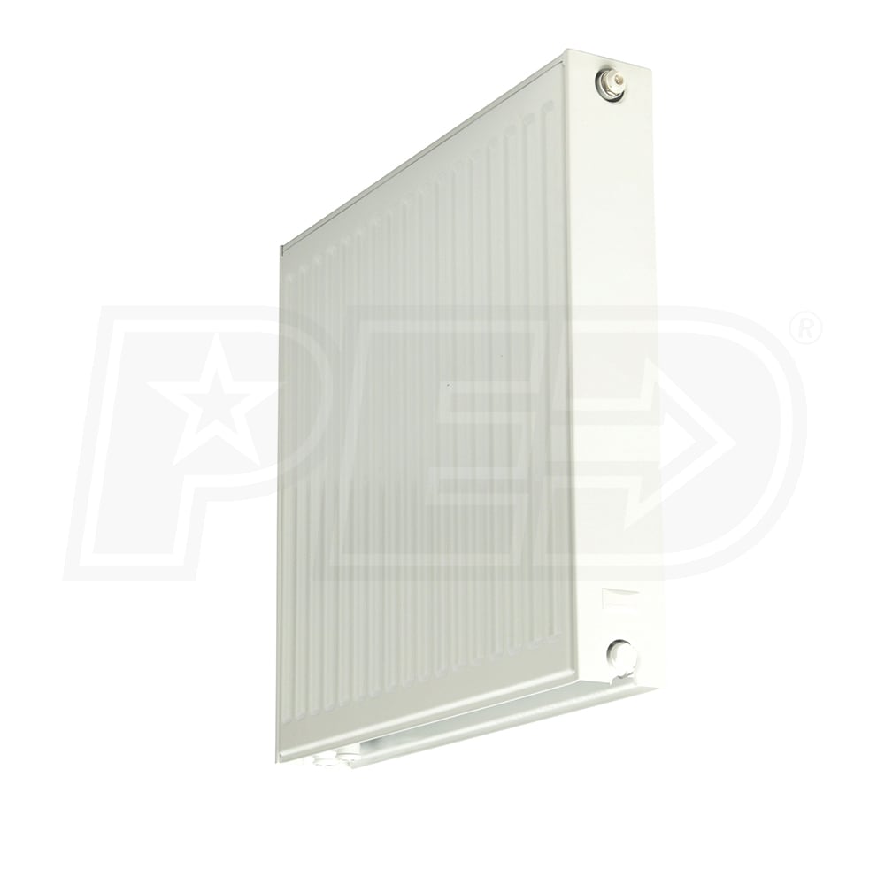 Ecostyle - 5,221 BTU - Hot Water Panel Radiator - 20"H x 32"W - White ...