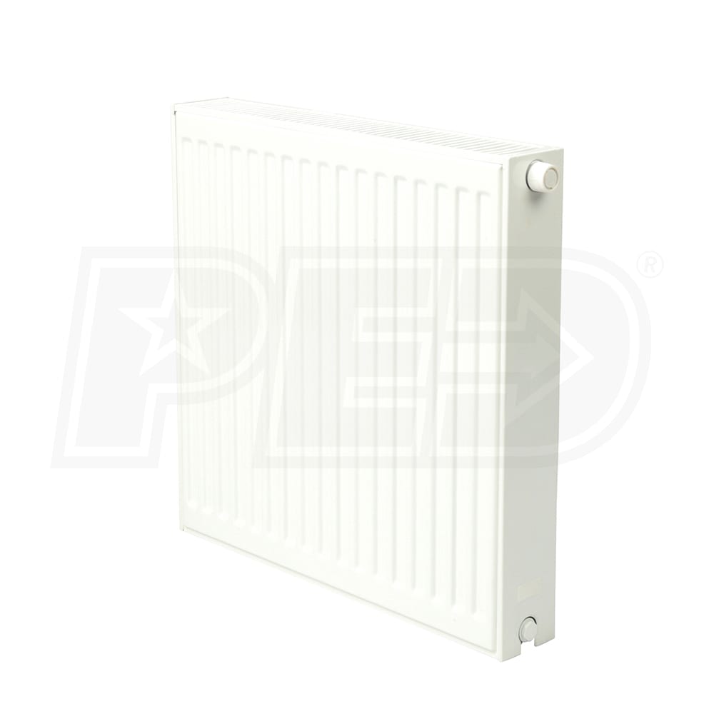 Ecostyle - 5,221 BTU - Hot Water Panel Radiator - 20"H x 32"W - White ...