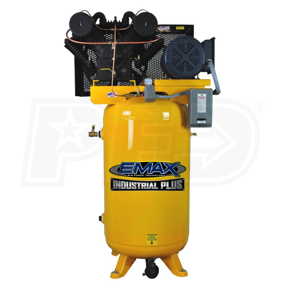 EMAX Industrial Plus 7.5-HP 80-Gallon Two-Stage Air Compressor (230V 3 ...