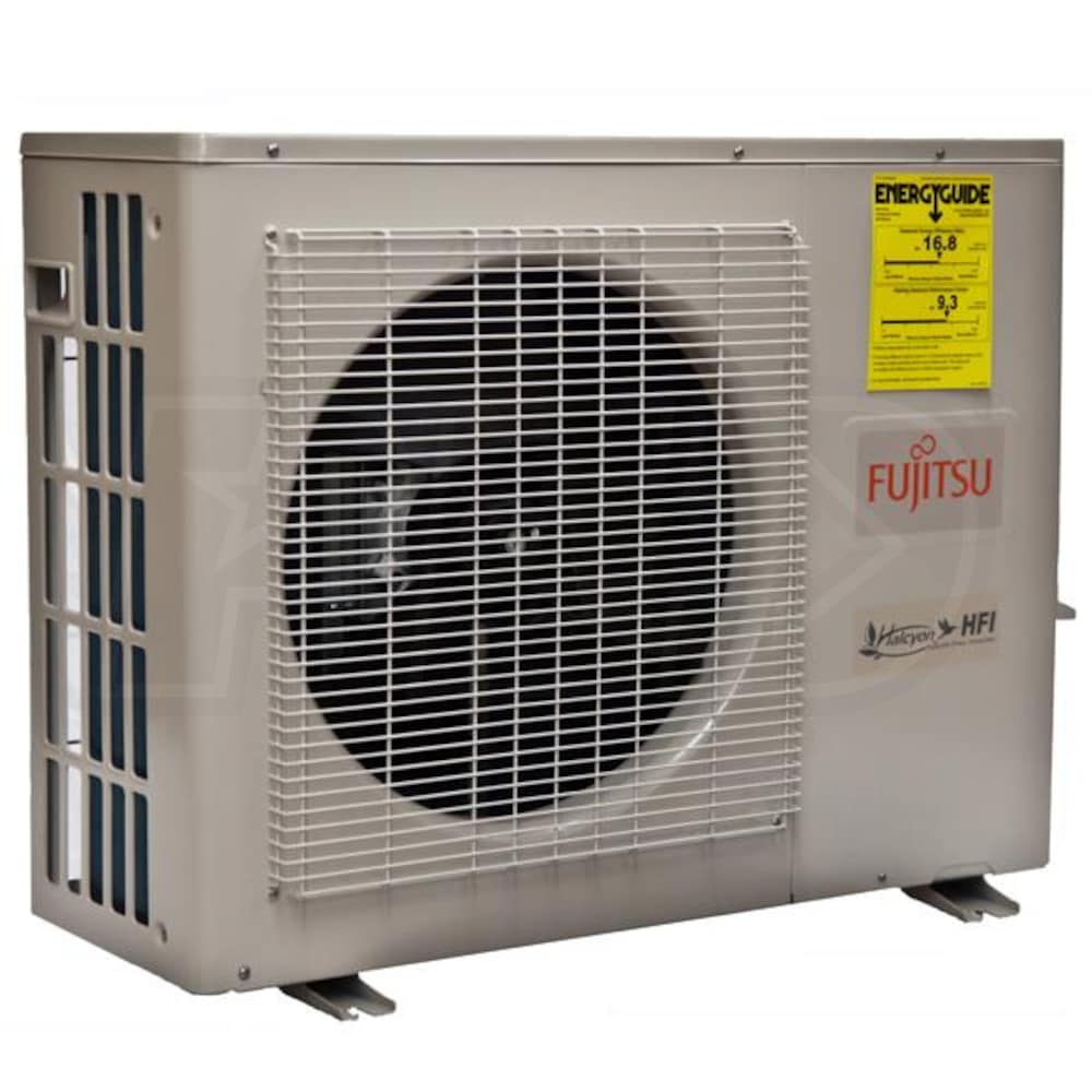 Fujitsu Wall Mounted 2-Zone System - 24,000 BTU Outdoor - 9k + 12k ...