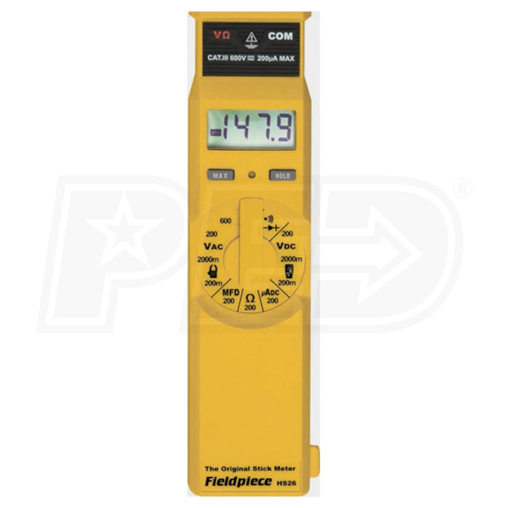 Fieldpiece HS26 - The Original Stick Digital Multimeter | Fieldpiece HS26