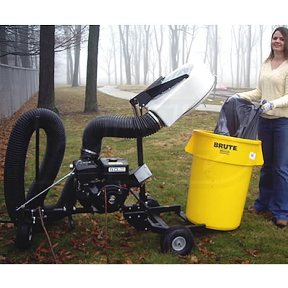 PowerTek (3") 10-HP Vanguard Push Or Tow-Behind Chipper Shredder Vacuum ...