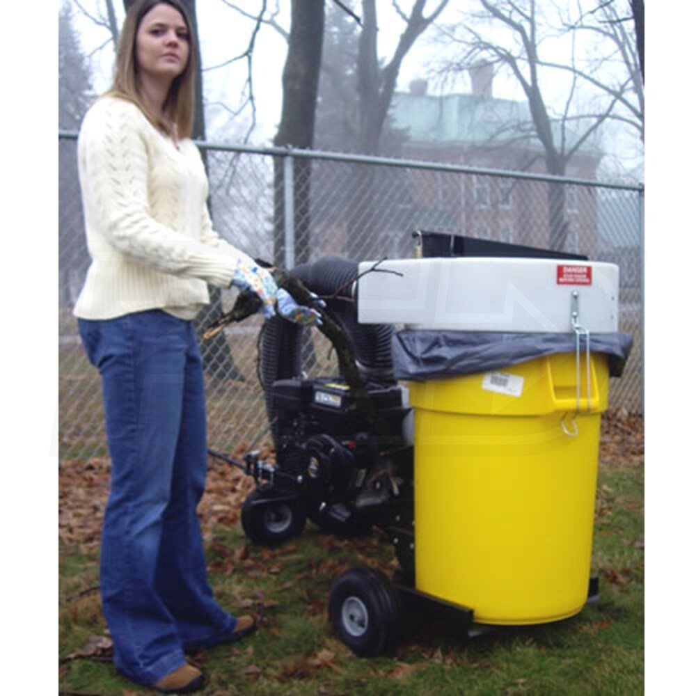 PowerTek (3") 10-HP Vanguard Push Or Tow-Behind Chipper Shredder Vacuum ...