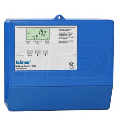 Tekmar 361 - Mixing Control - Outdoor Temp. Reset - Variable Speed ...