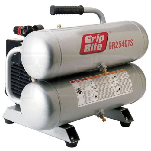 Grip-Rite 2.5-HP 4-Gallon Twin Stack Air Compressor | Grip-Rite GR254CTS