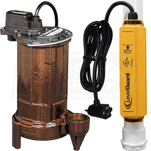 Liberty Pumps 280-2 - 1/2 HP Cast Iron Submersible Sump/Effluent Pump w ...