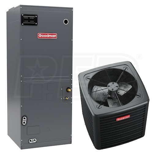 Goodman - 2.5 Ton Cooling - Air Conditioner + Variable Speed Air ...