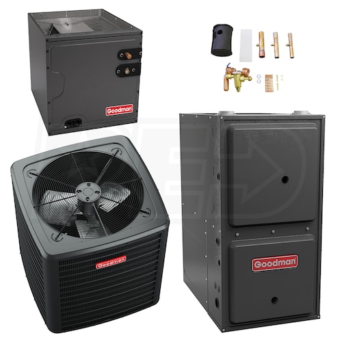 Goodman - 2 Ton Cooling - 60k BTU/Hr Heating - Air Conditioner ...