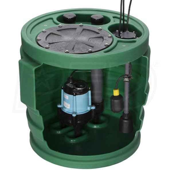 Little Giant 10SP2V2DA1 - Pit Plus® Sr. 1/2 HP Premium Simplex Sewage ...