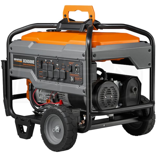 Generac XC6500E - 6500 Watt Electric Start Professional Portable ...