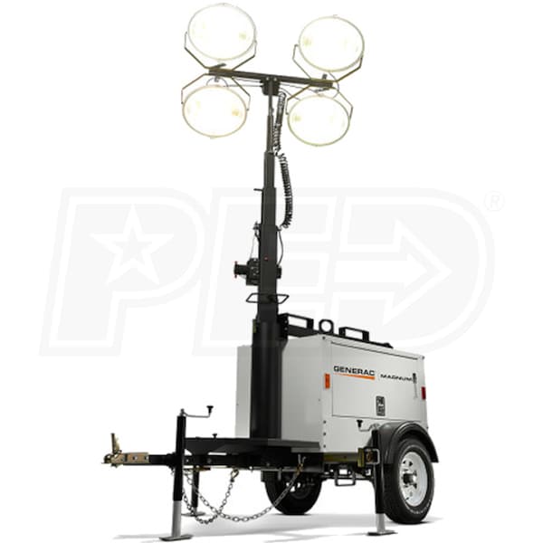 Generac MLT3060MV-STD2 - 6kW Towable Diesel Vertical Mast Light Tower w/ Mitsubishi Engine ...