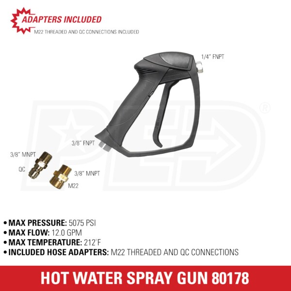 Simpson Professional 5075 PSI Spray Gun (Hot / Cold Water) | Simpson 80178