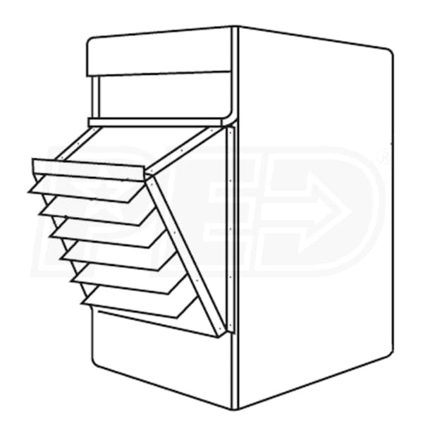 Modine 30 Degrees - Downward Air Deflector Hood | Modine 91643