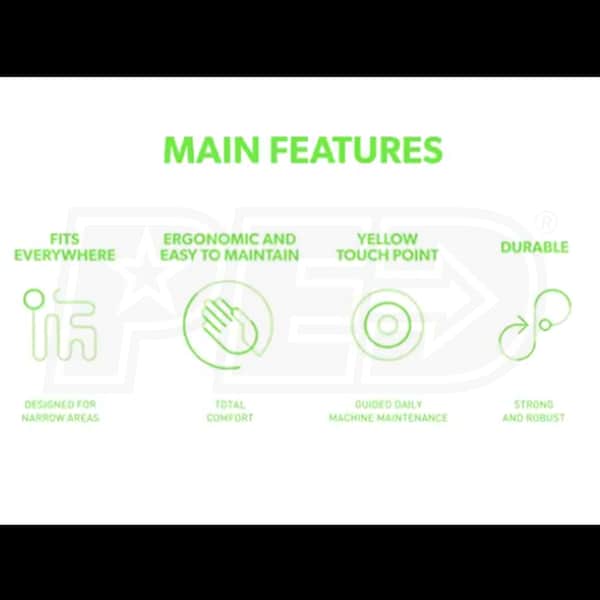 IPC CT15 14" Cleaning Path 4-Gallon Automatic 24-Volt Brush Floor ...