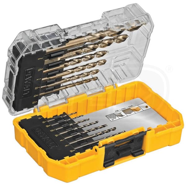 DeWALT DWA1240 - Industrial Cobalt Drill Bit Set with Toughcase ...