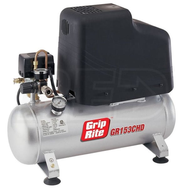 Grip-Rite 2-HP 3-Gallon Hot Dog Air Compressor | Grip-Rite GR153CHD