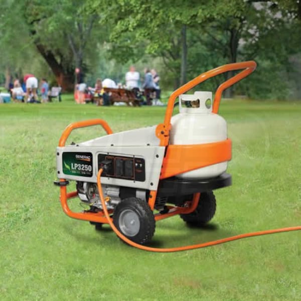 Generac LP3250 3250 Watt Portable LP Generator with 20 Amp Power Cord ...